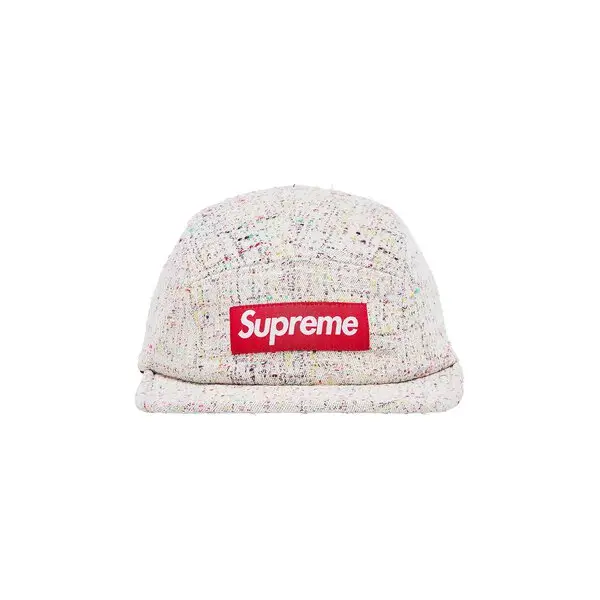 Supreme Denim Bouclé Camp Cap - Cream