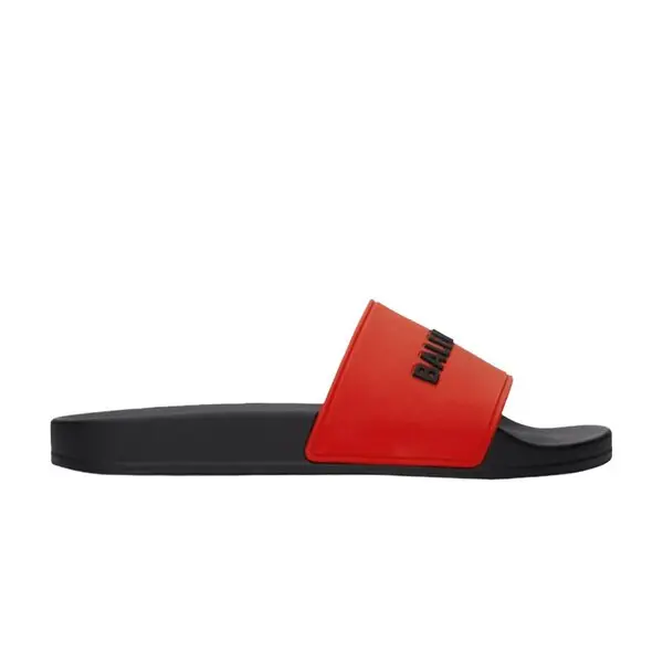 Balenciaga Pool Slides - Red
