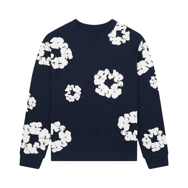 DENIM TEARS Wreath Long-sleeve T-shirt - Blue