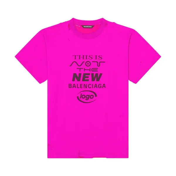 Balenciaga This Is Not Small Fit T-shirt - Pink