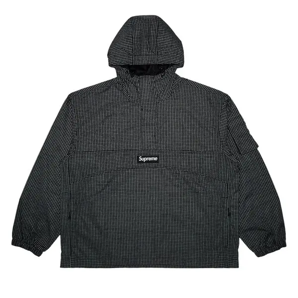 Supreme Reflective Ripstop Anorak - Black