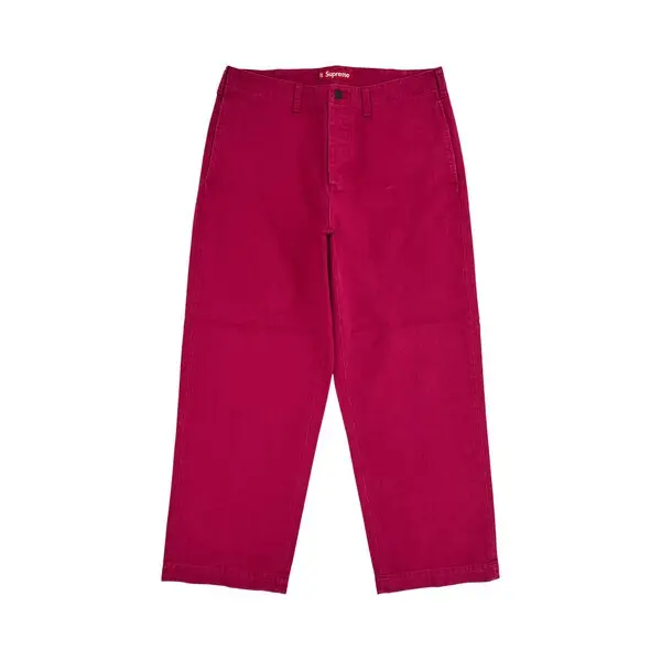 Supreme Washed Herringbone Chino Pant - Purple | Editorialist