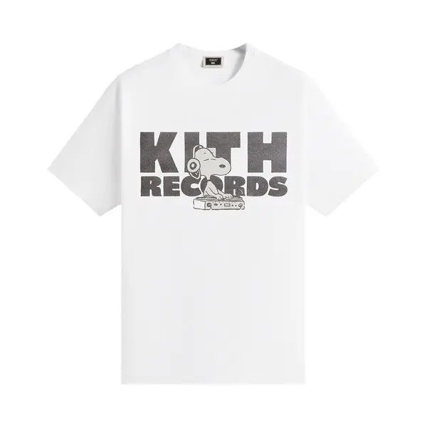 Kith For Peanuts Records Vintage Tee - White