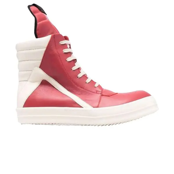 Rick Owens Geobasket High-top Sneakers - Red