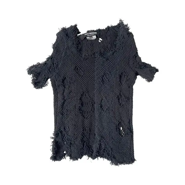 Comme Des Garçons Vintage Distressed Mesh Top
