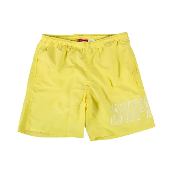 Supreme Logo Appliqué Water Short - Yellow