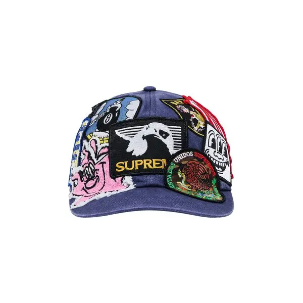 Supreme Patches 6-Panel - Blue | Editorialist