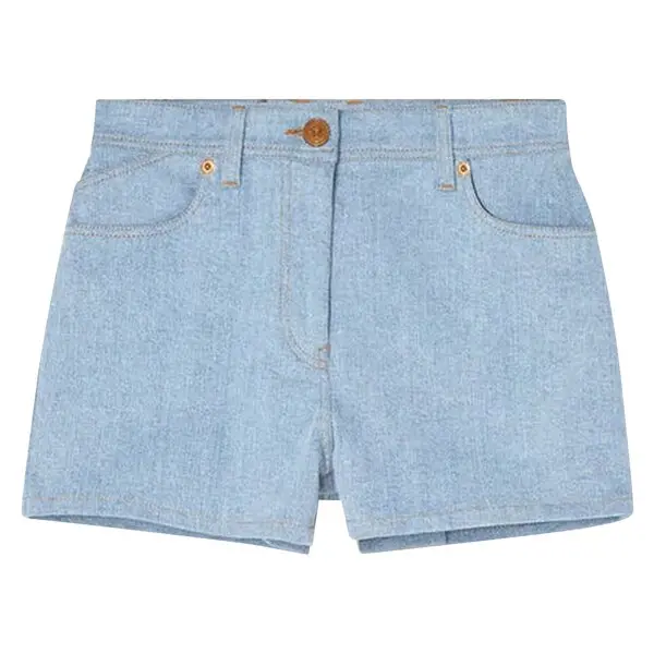 Versace Ventagli Denim Shorts