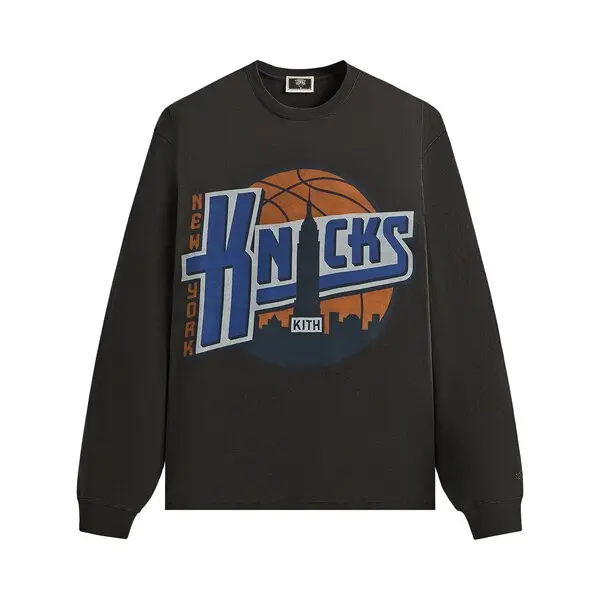Kith For New York Knicks City Vintage Long-sleeve Tee