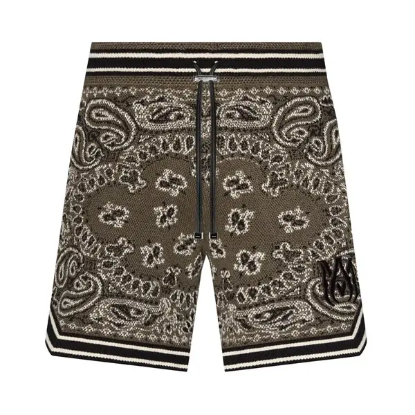 Amiri Bandana Print Shorts - Green