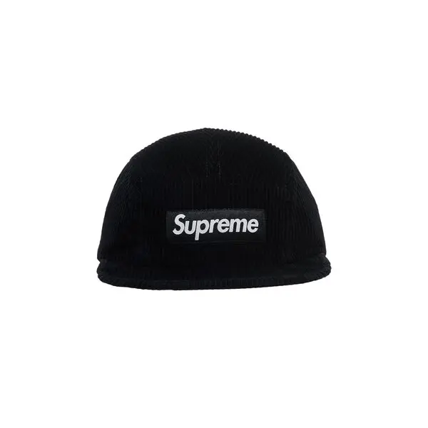 Supreme Corduroy Cap - Black