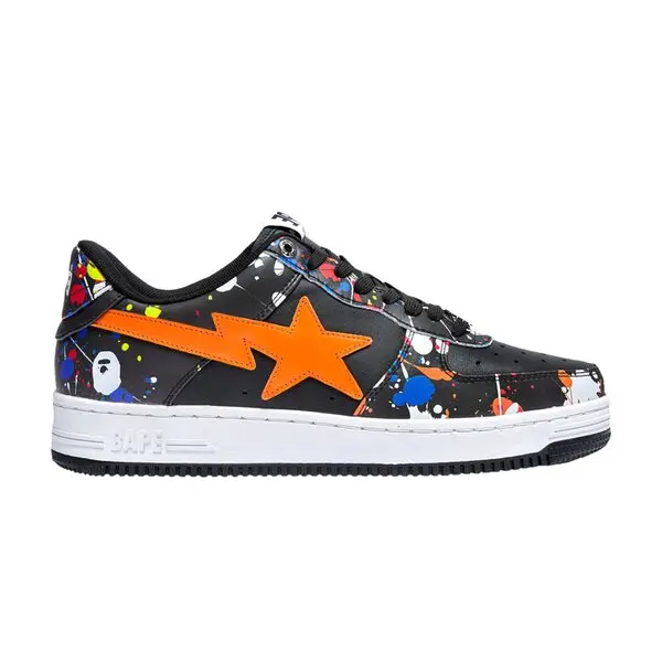 A BATHING APE Sta "paint Splatter Pack - Black