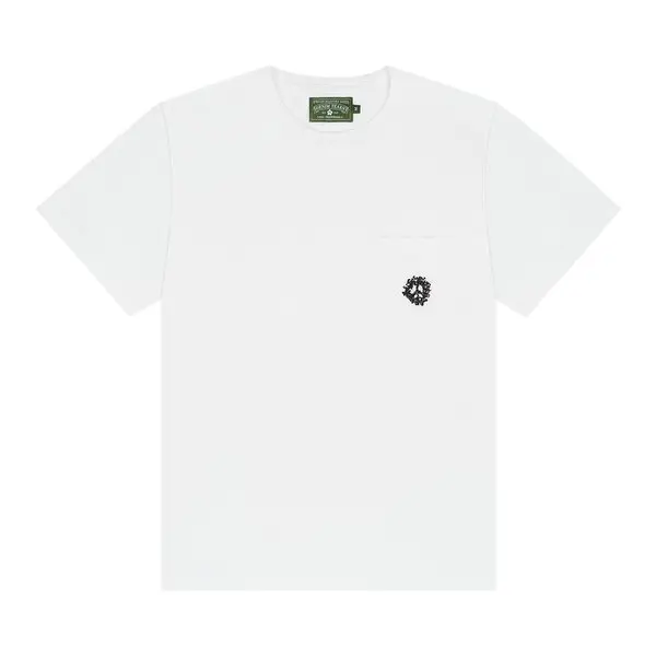 DENIM TEARS Peace Wreath Pocket Tee - White
