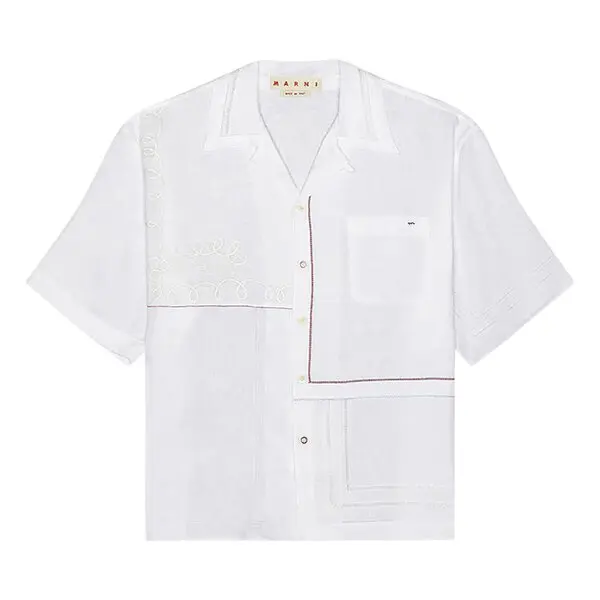 Marni Patchwork Linen Shirt