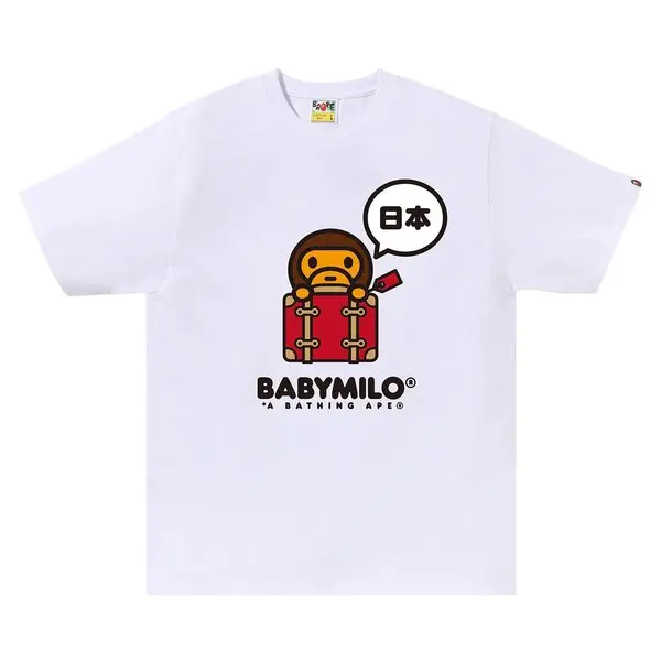 A BATHING APE Japan Baby Milo Tee #3 - White