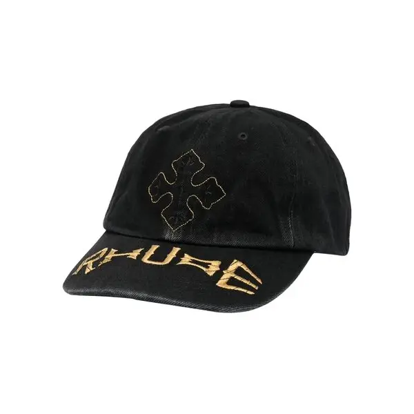 Rhude Cross Denim Cap - Black