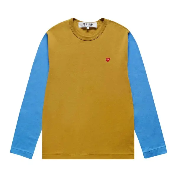 Play Comme Des Garcon Bi-colour T-shirt - Green