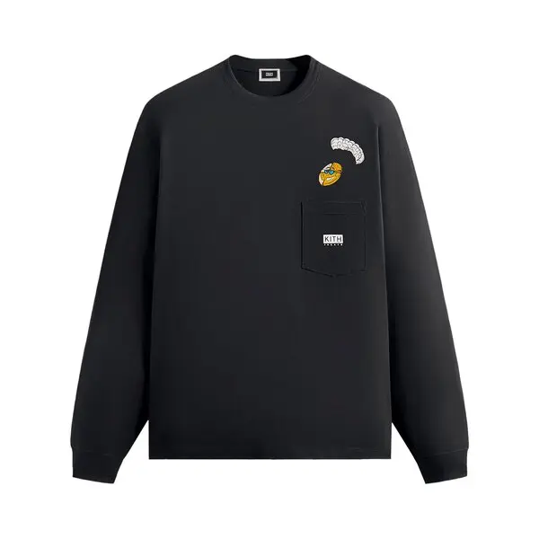 Kith Treats Parade Ii Long-sleeve Pocket T-shirt - Black