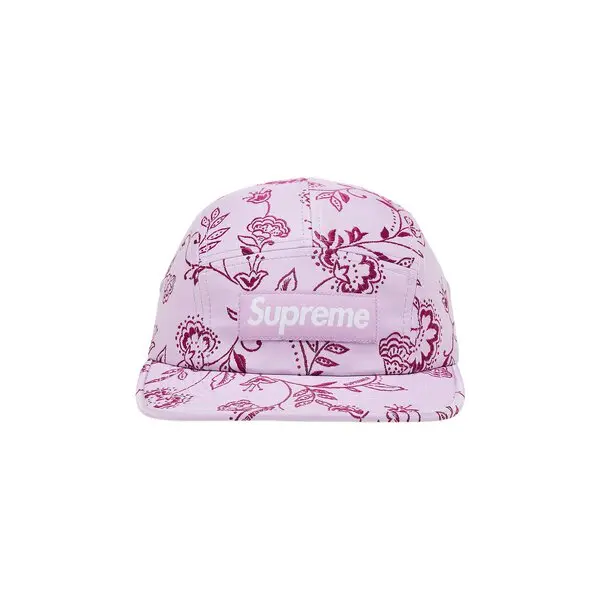 Supreme Floral Jacquard Camp Cap - Purple
