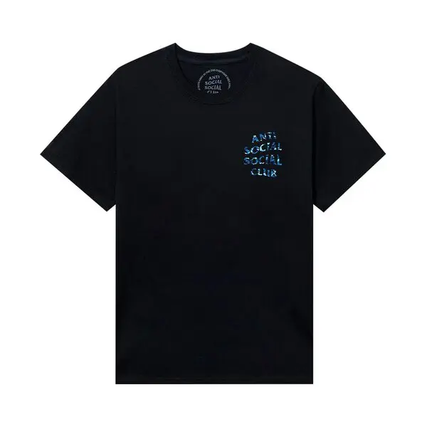 ANTI SOCIAL SOCIAL CLUB Woody Blue Camo Tee - Black