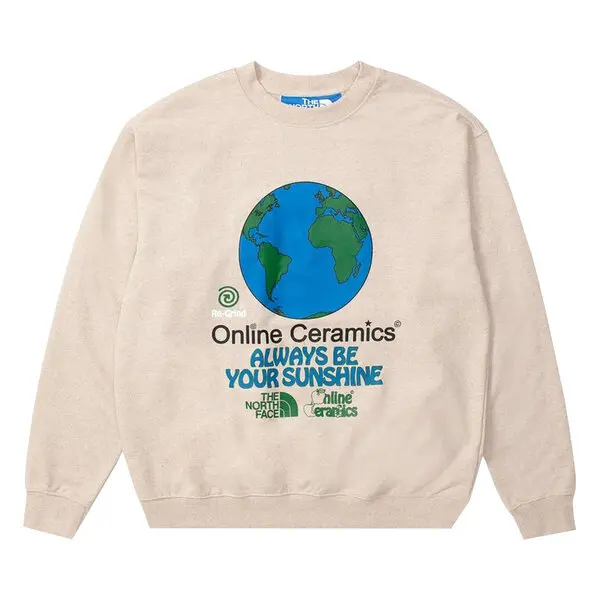 The North Face X Online Ceramics Graphic Crew Sweatshirt - Cream