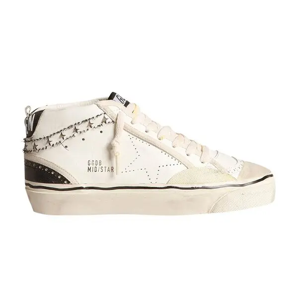GOLDEN GOOSE Mid Star Lab Sneakers With Cut Out Stars