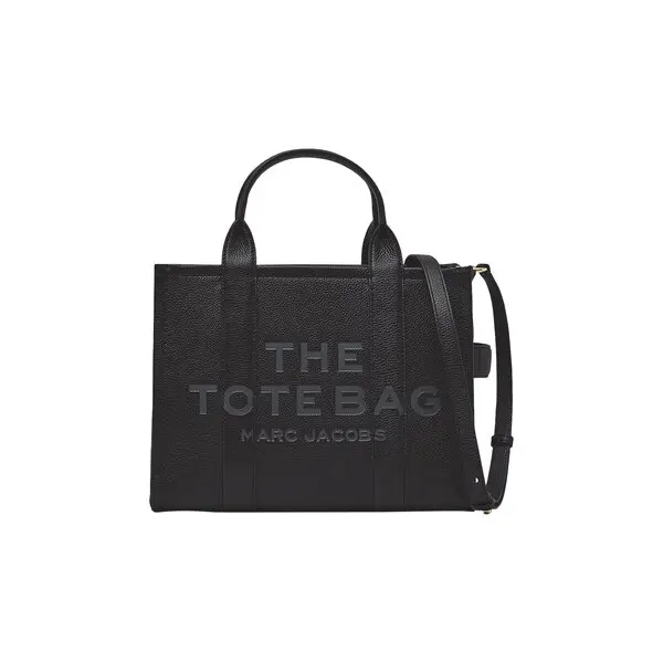 Marc Jacobs The Medium Leather Tote Bag - Black