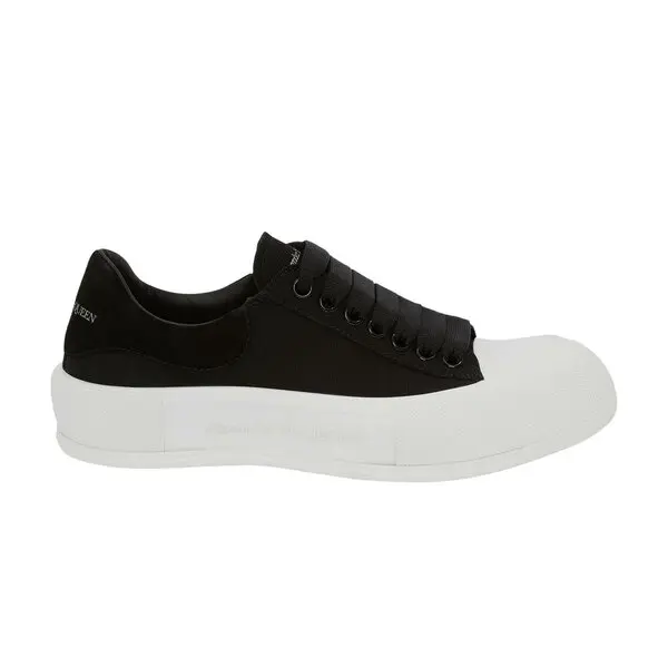 Alexander McQueen Deck Lace-up Plimsoll - Black