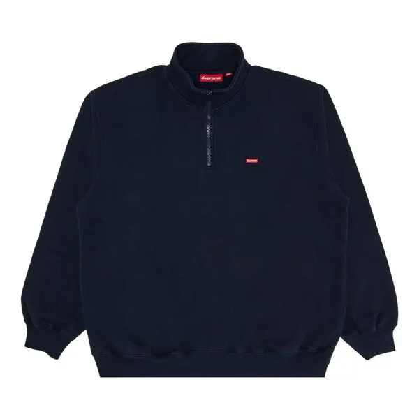 Supreme Small Box Half Zip Pullover - Blue
