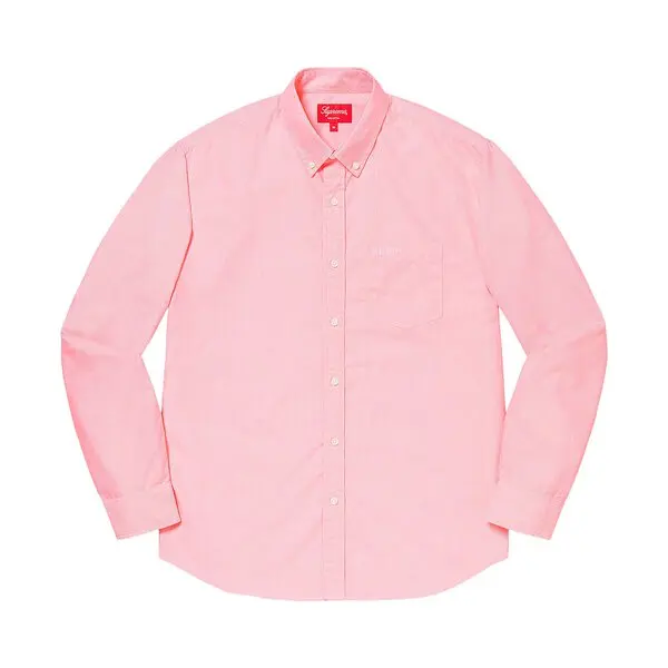 Supreme Stripe Oxford Shirt - Red