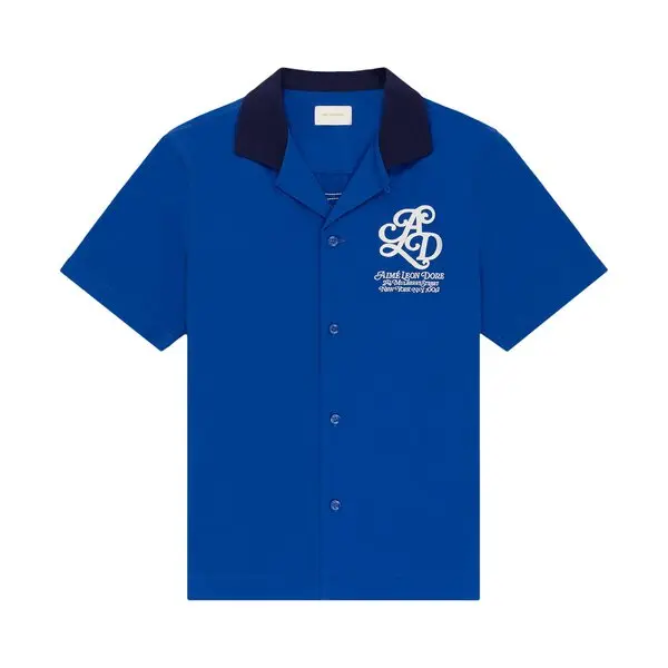 Aimé Leon Dore Monogram Bowling Shirt - Blue