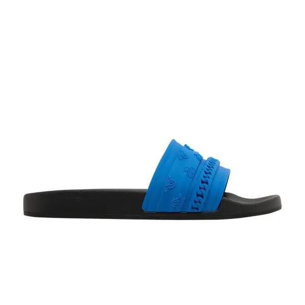 Amiri Bandana Chain Pool Slides - Blue