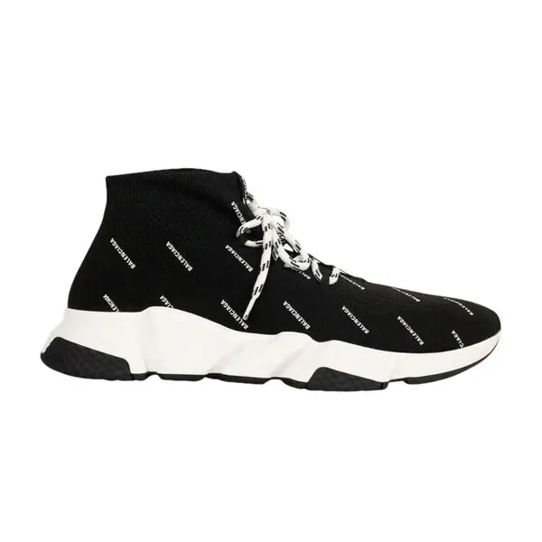 Balenciaga Speed Lace-up All Over Print Sneakers