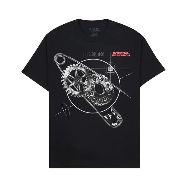 PLEASURES Research T-shirt - Black