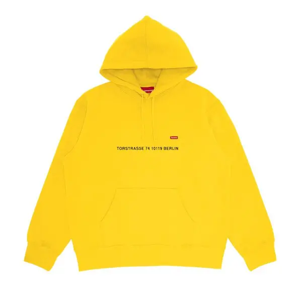 Supreme Shop Small Box Hooded Sweatshirt - Yellow