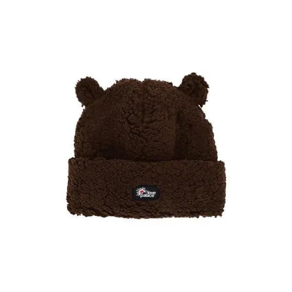 PALACE Fuzzy Ears Beanie - Brown