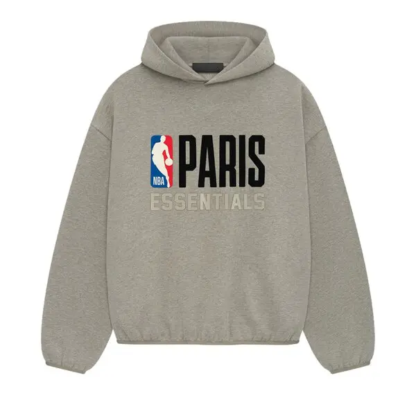 Fear Of God X Nba Paris Hoodie - Grey
