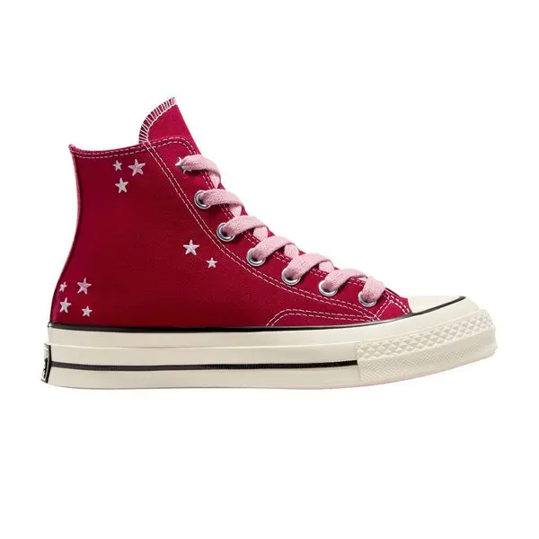 CONVERSE Chuck 70 High Embroidered Stars Sneakers - Red