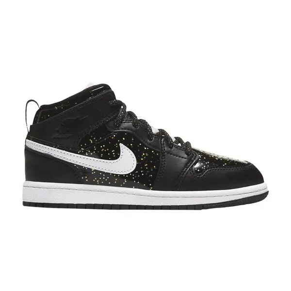 JORDAN 1 Mid Se Ps Glitter - Black