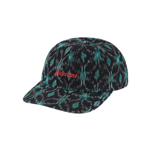Supreme Ikat 6-panel Cap - Black