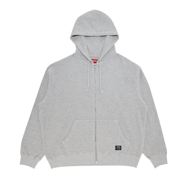 Supreme Hooded Zip-Up Thermal - Grey | Editorialist