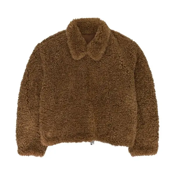 BIRTH OF ROYAL CHILD Carved Leather Fur Jacket