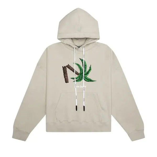 Palm Angels Broken Palm Hooded Sweatshirt - Tan