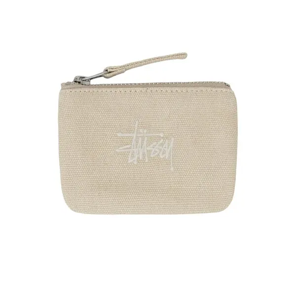 StÜssy Canvas Coin Pouch 'natural - Cream