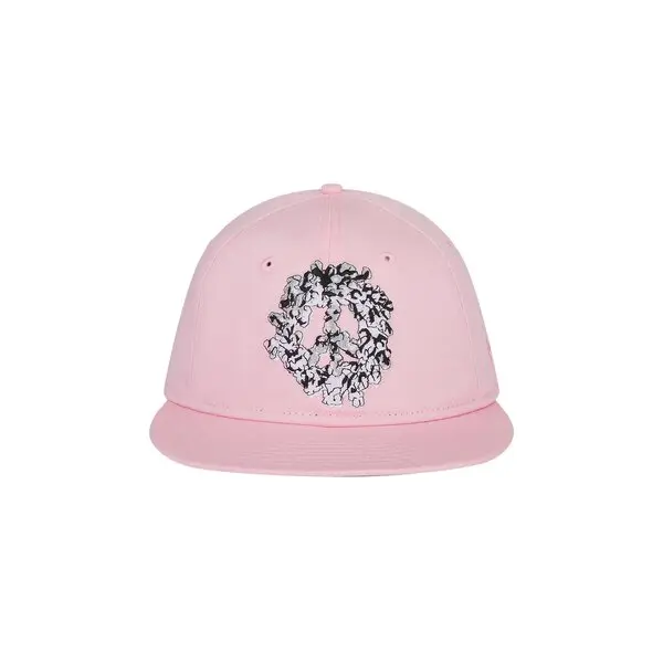 DENIM TEARS Peace Wreath Snapback Cap - Pink