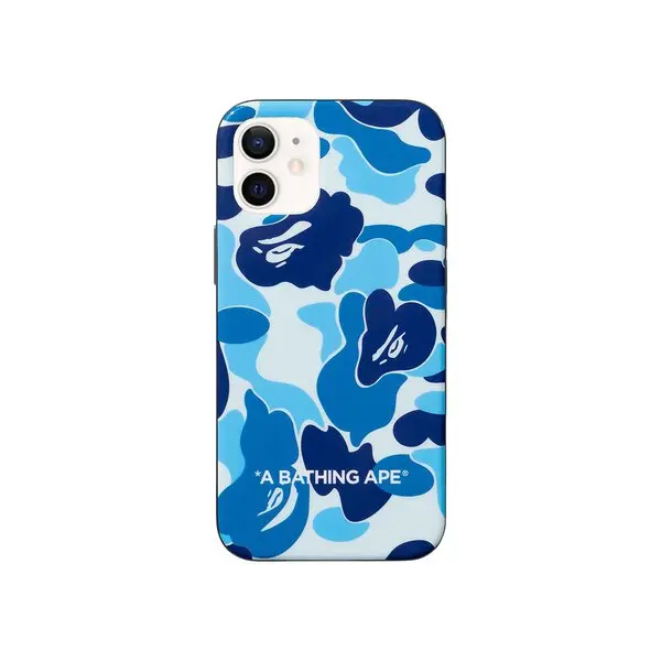 A BATHING APE Abc Camo Iphone 12 Mini Case - Blue