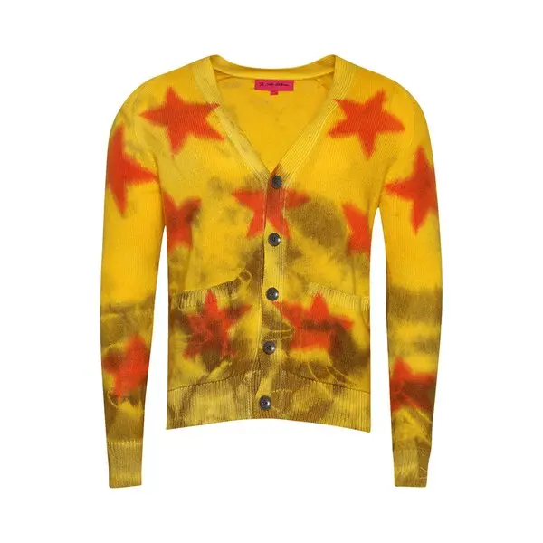 THE ELDER STATESMAN Star Sprayed Cardigan