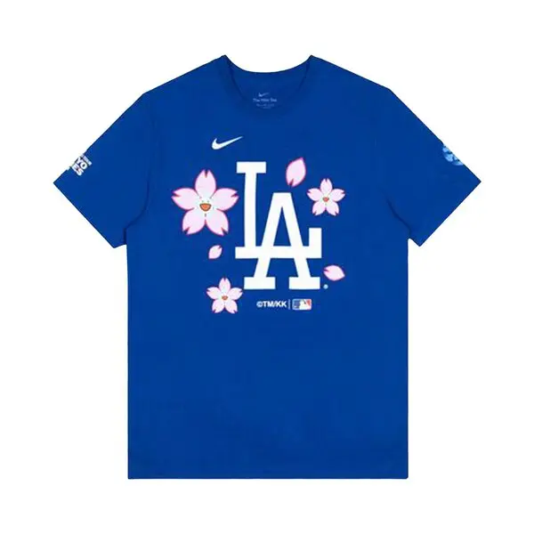 Nike X Takashi Murakami X Mlb World Tour Tokyo Series 2025 Dodgers Tee - Blue