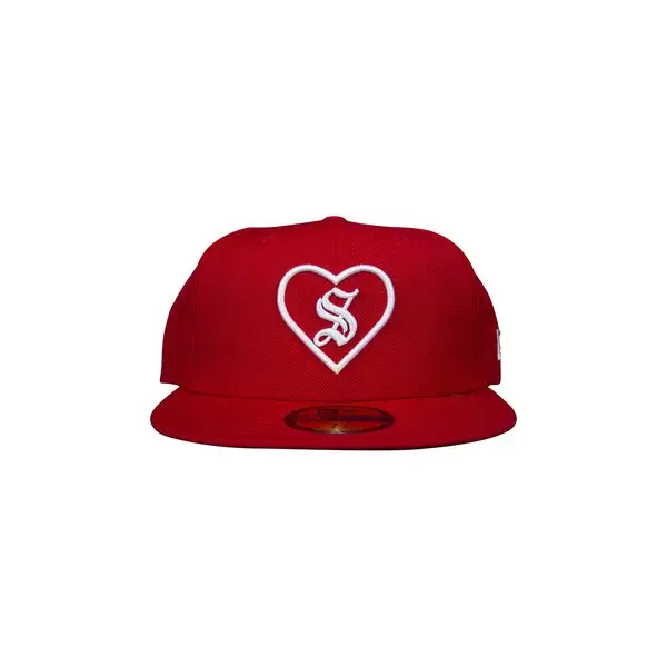 新品未使用タグ付き Supreme heart  new  era  cap Supreme Heart New Era Cap - Red | Editorialist