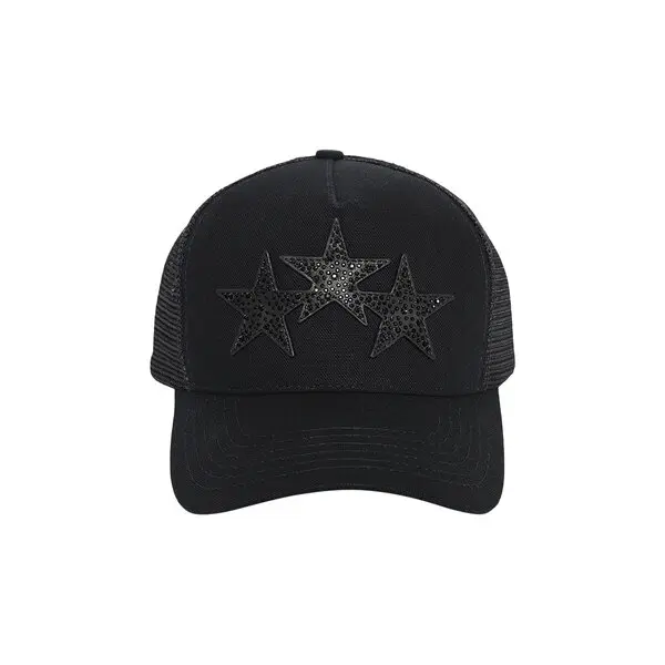 Amiri Crystal Star Trucker Hat - Black